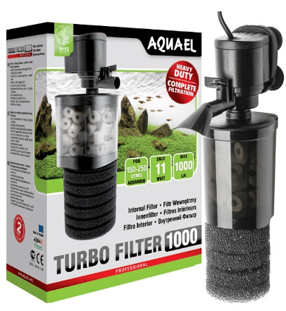 Aquael Internal Turbo Filter 1000 for 150-250L aquariums Maximum flow ...