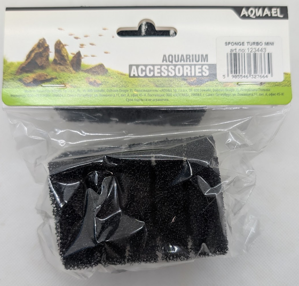 Aquael Filter Coarse Sponge Turbo Mini 1pc – Aqua Premium