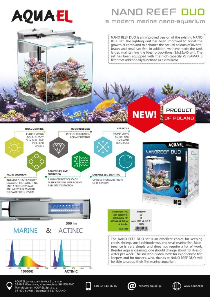 Aquael Nano Reef Duo 35 White Aquarium Set – Aqua Premium
